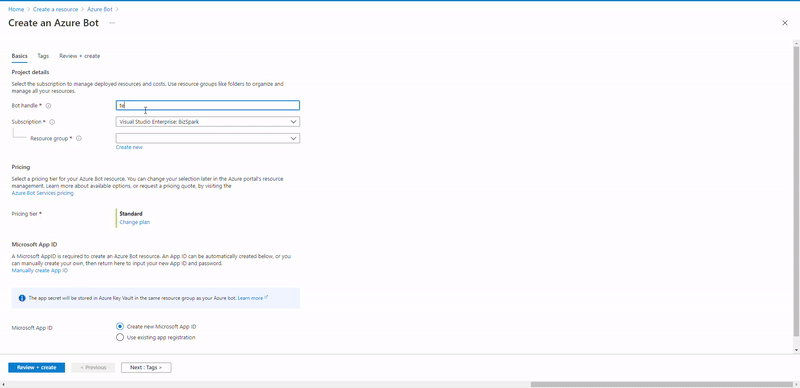 Register A Bot On Your Microsoft Azure Account